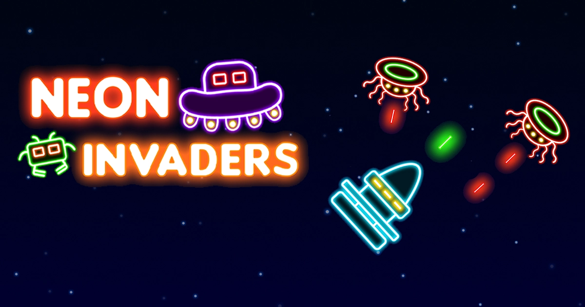 Neon Invaders - Gioco Gratis Online | FunnyGames